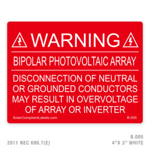 2017 NEC 690 - LABELS | SOLAR COMPLIANT LABELS