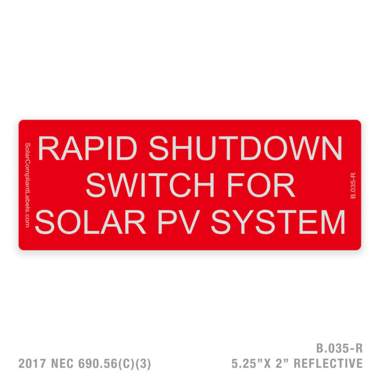 SOLAR COMPLIANT LABELS | High Quality - Lowest Priced Solar PV Labels