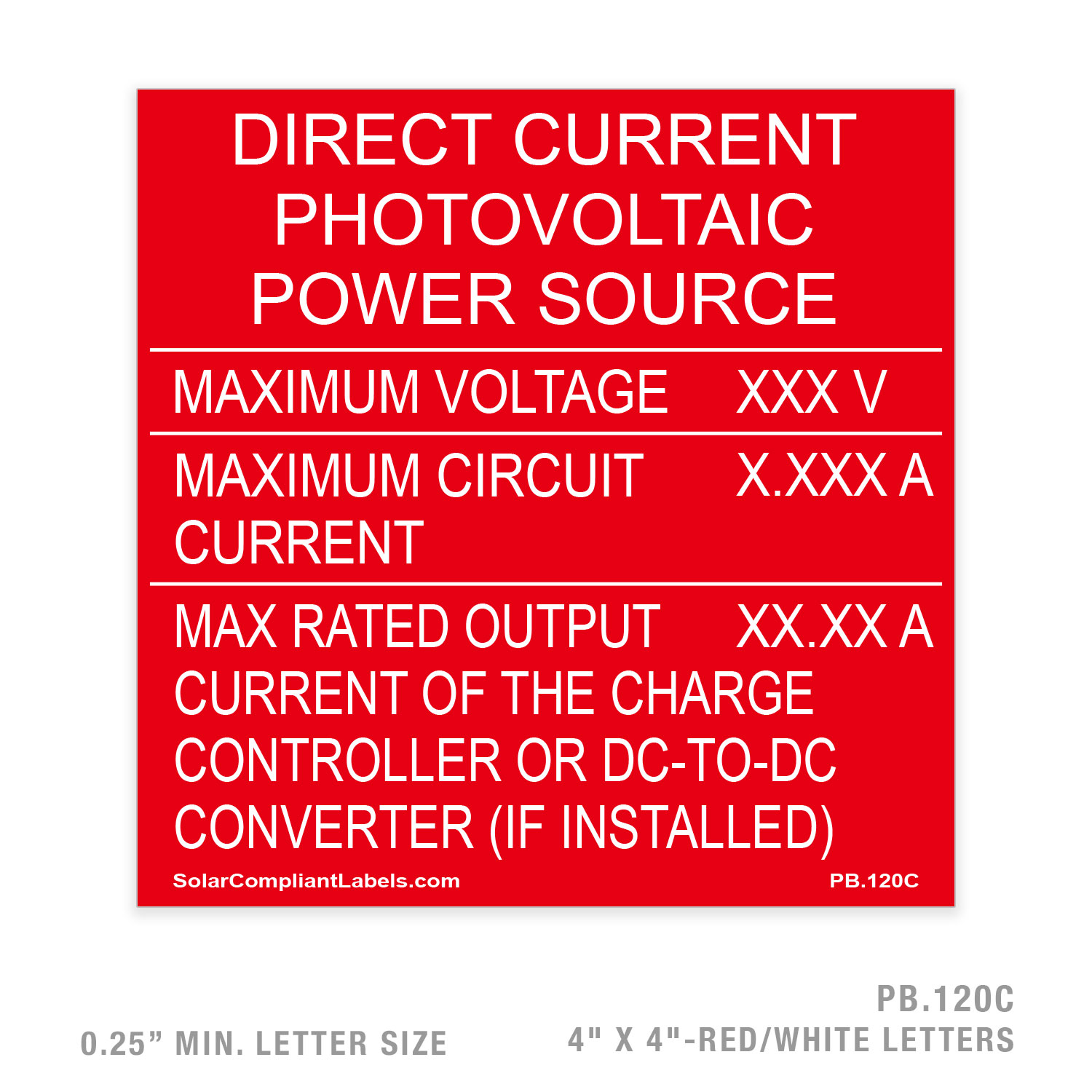 CUSTOM PHOTOVOLTAIC SOLAR – PLACARDS | SOLAR COMPLIANT LABELS