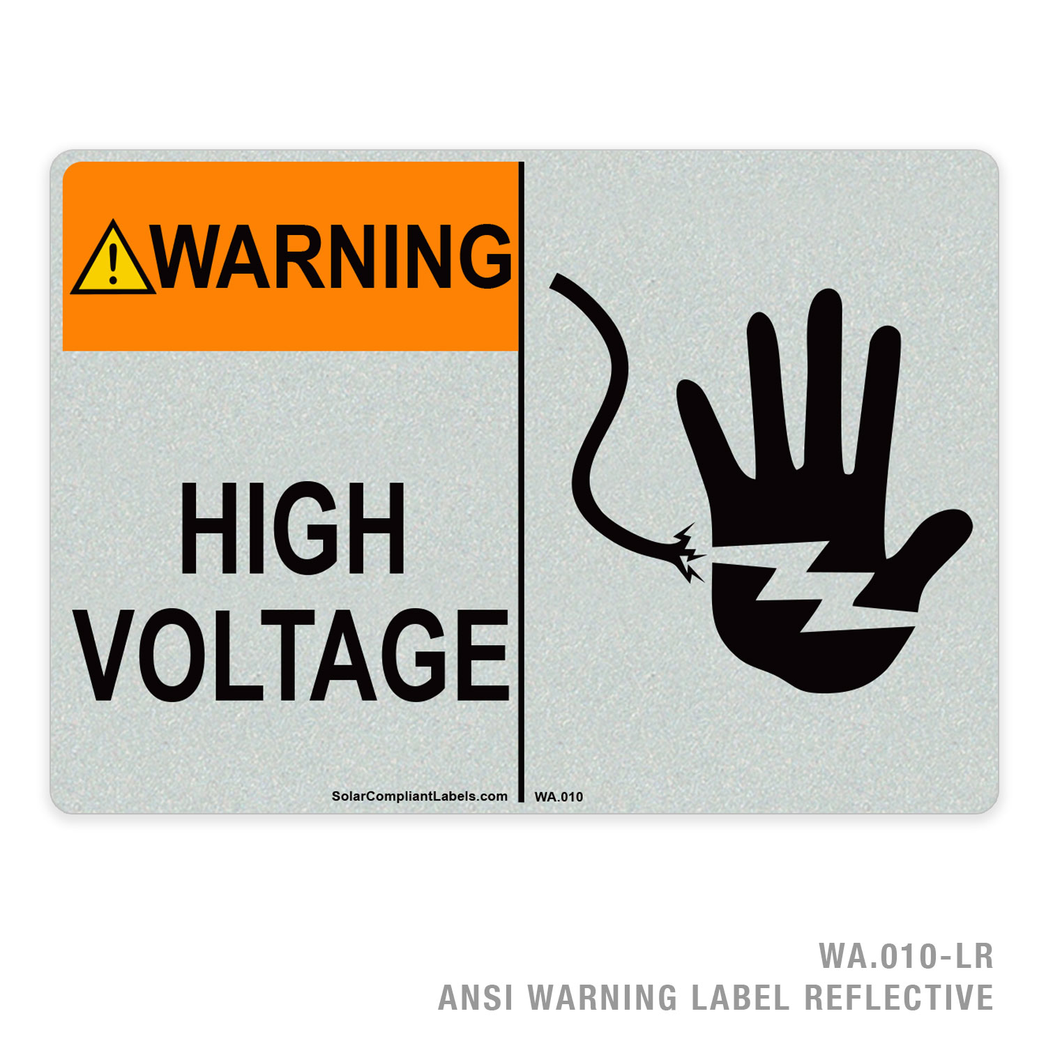 WARNING ANSI LABELS | SOLAR COMPLIANT LABELS