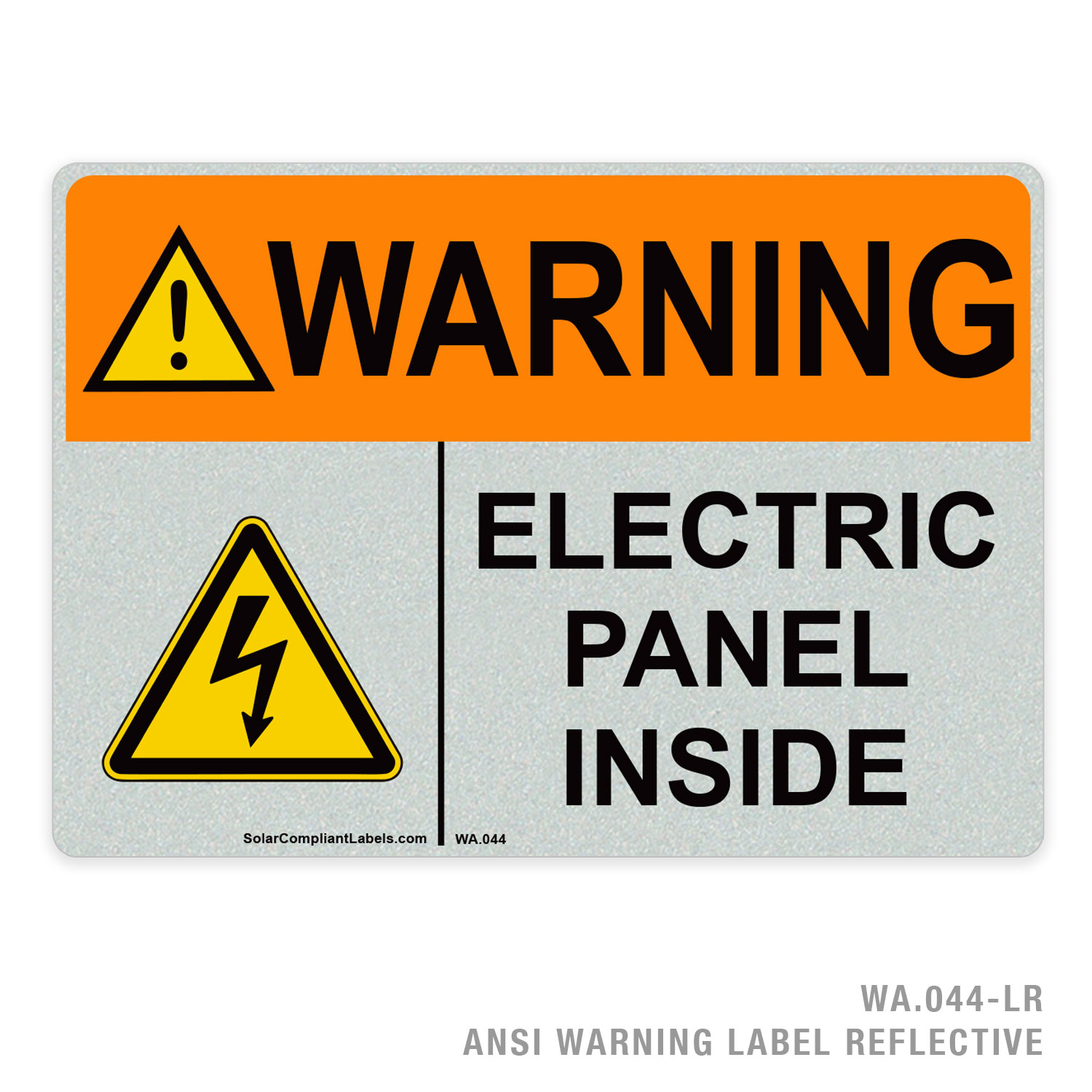 WARNING ANSI LABELS | SOLAR COMPLIANT LABELS