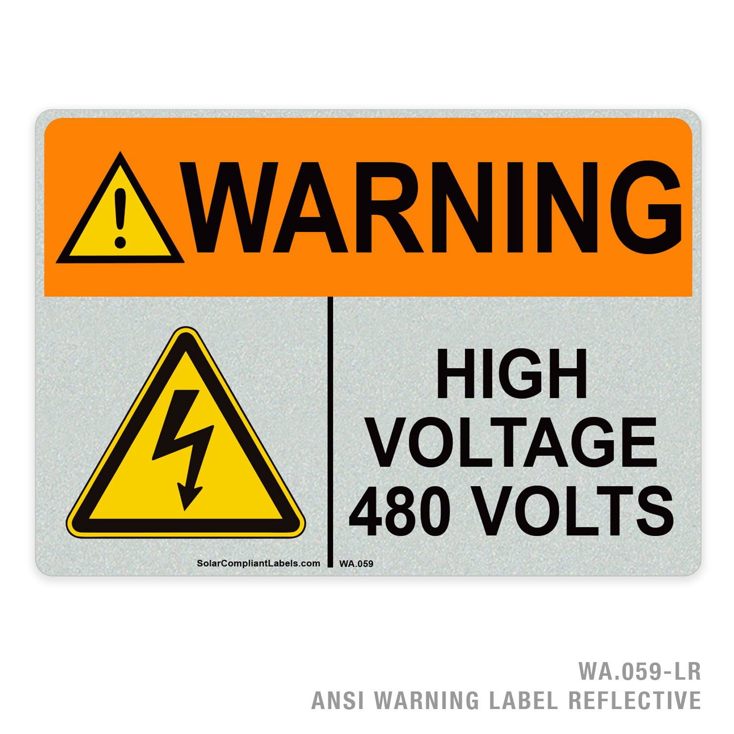 WARNING ANSI LABELS | SOLAR COMPLIANT LABELS
